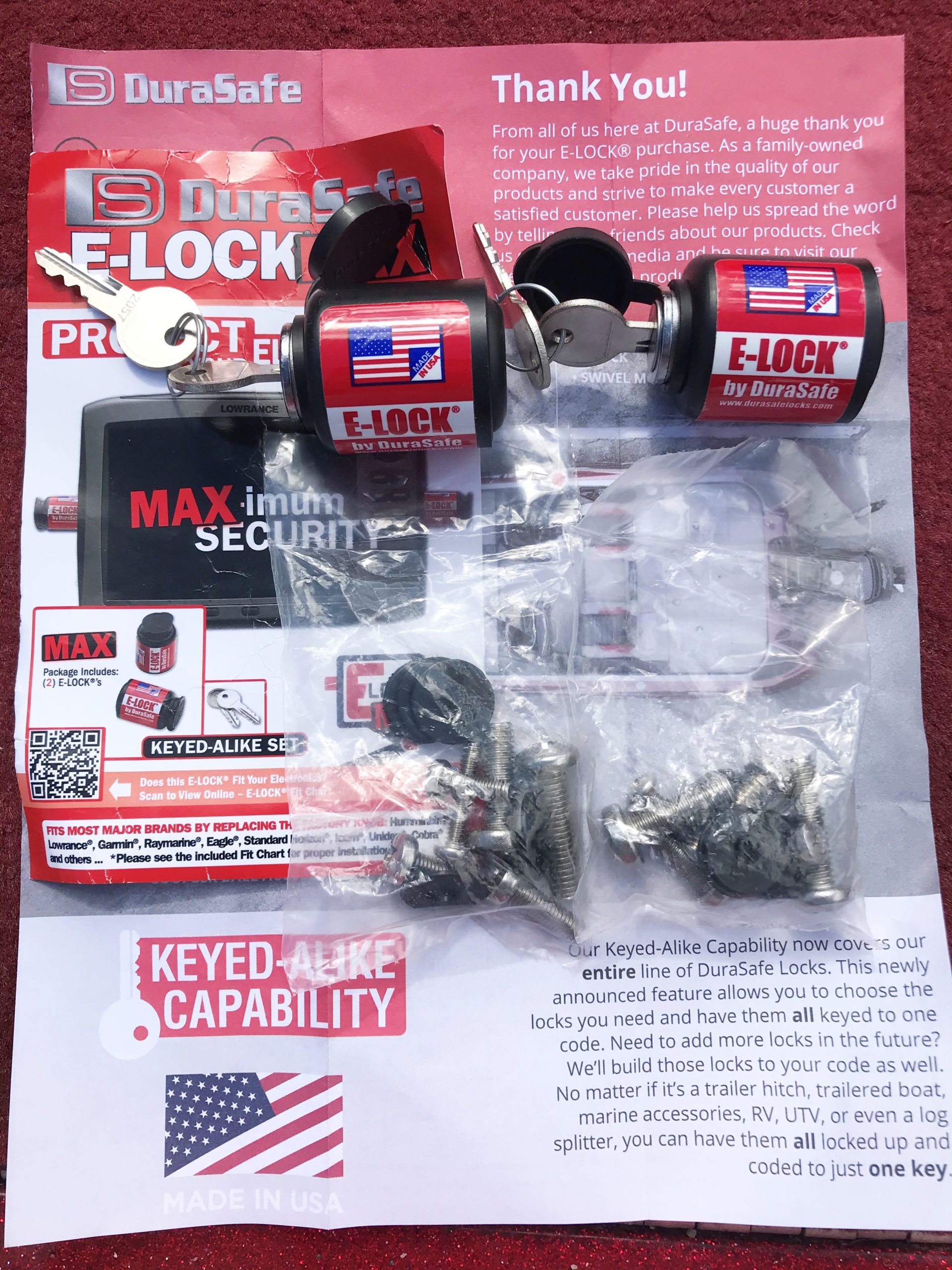 ローランス（LOWRANCE）魚探に盗難防止ロックDurasafe E-Lock 取付 - 釣り人による釣り人のためのサイト